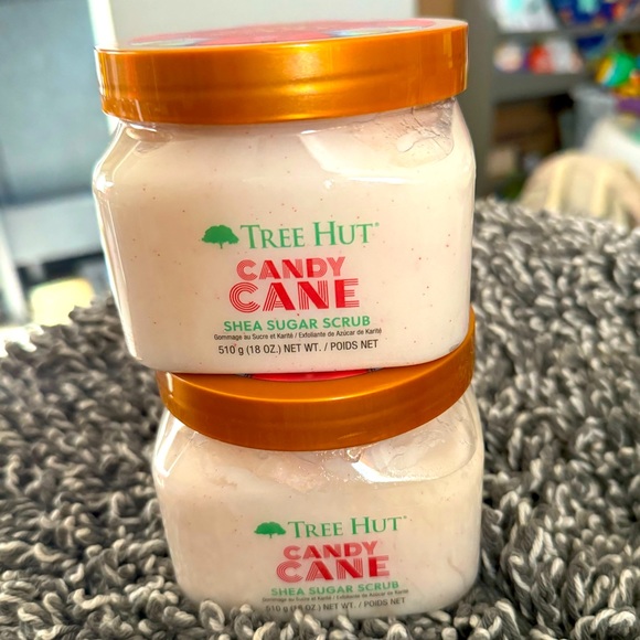 Tree Hut | Bath & Body | 2 Bottle Tree Hut Candy Cane Shea Sugar Scrub ...